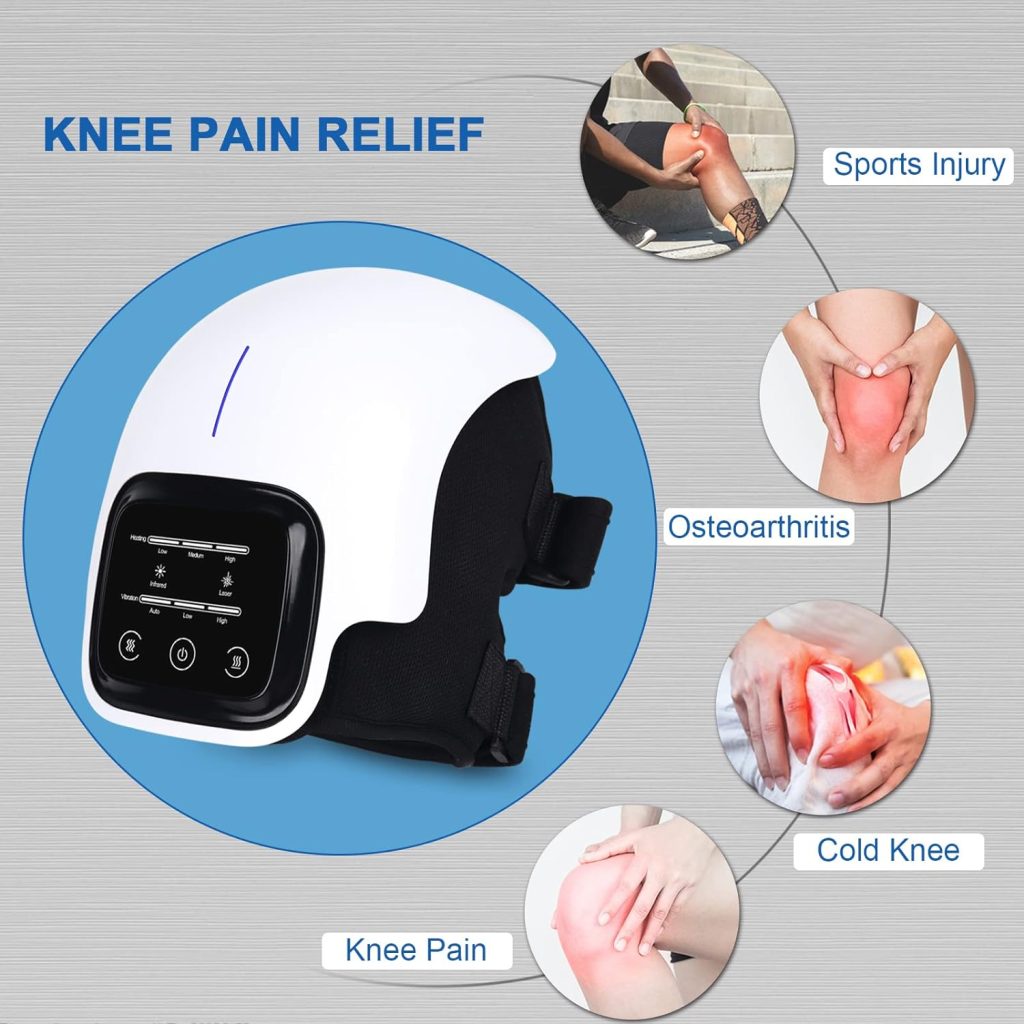 Knee Massager-Large LED Screen Arthritis Knee Massage Wearable with ...
